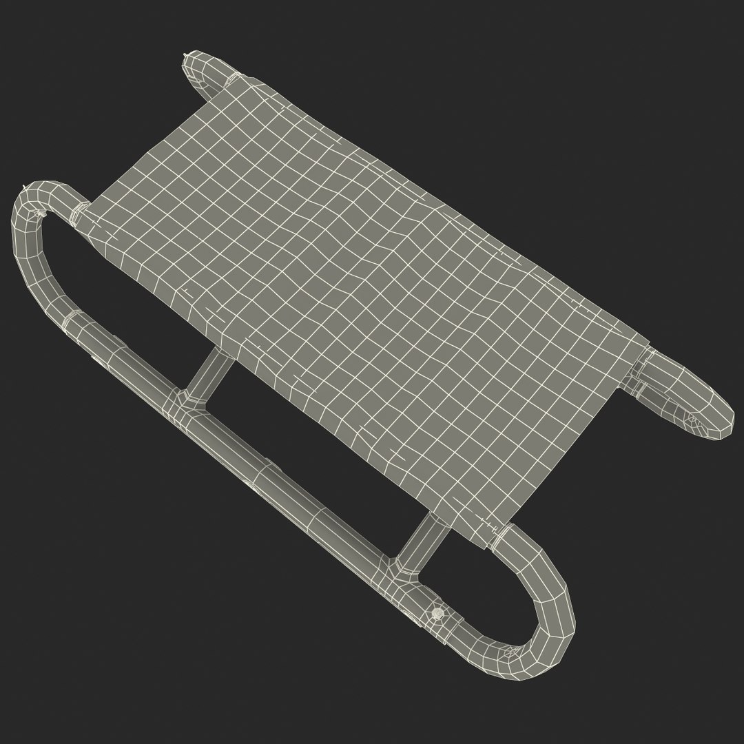 snow sled 2 3d model