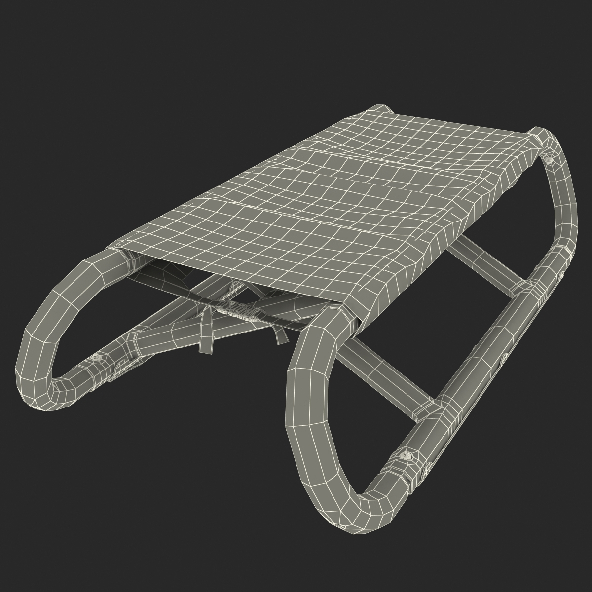 snow sled 2 3d model