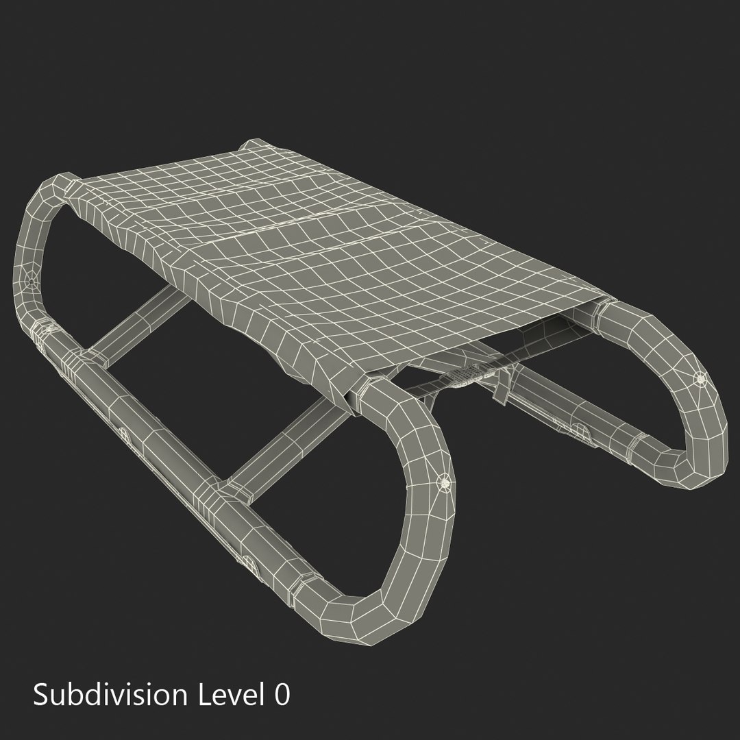 snow sled 2 3d model