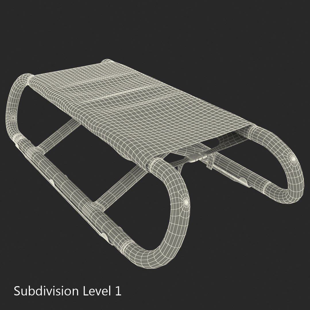 snow sled 2 3d model