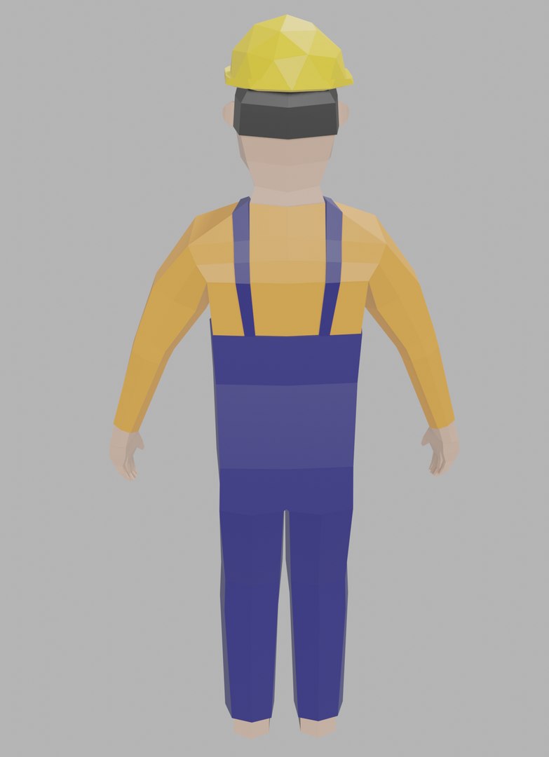Worker Rigged Unity 3D Model - TurboSquid 1566527