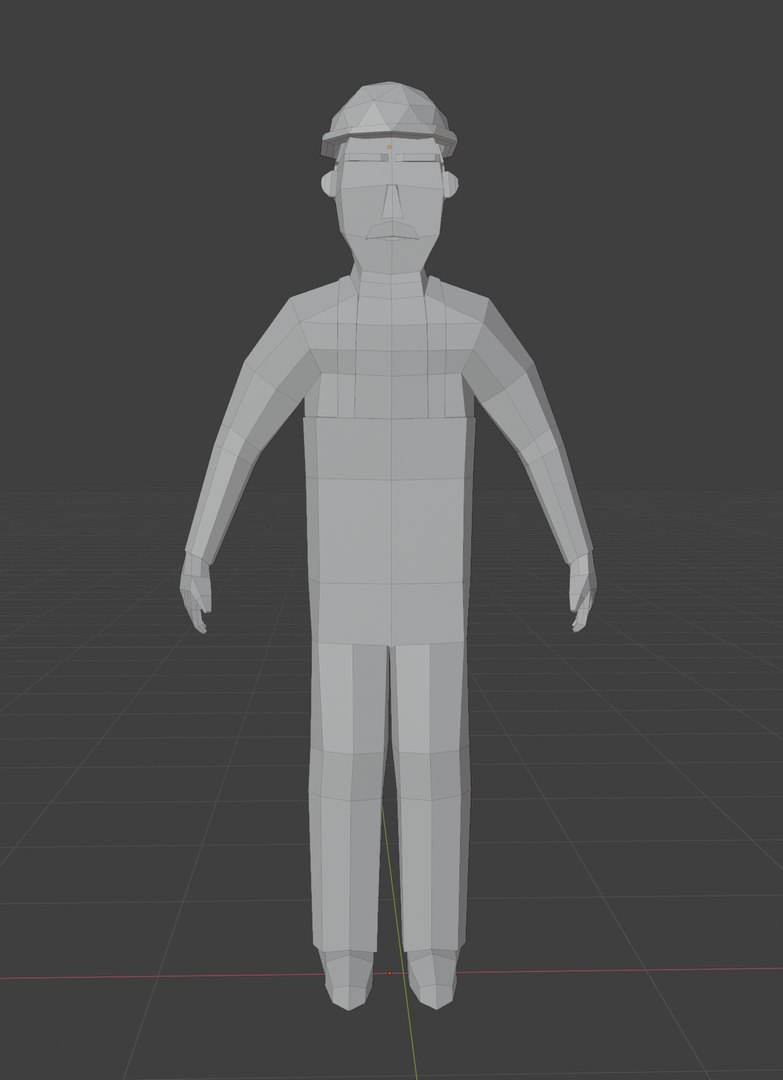 Worker Rigged Unity 3D Model - TurboSquid 1566527