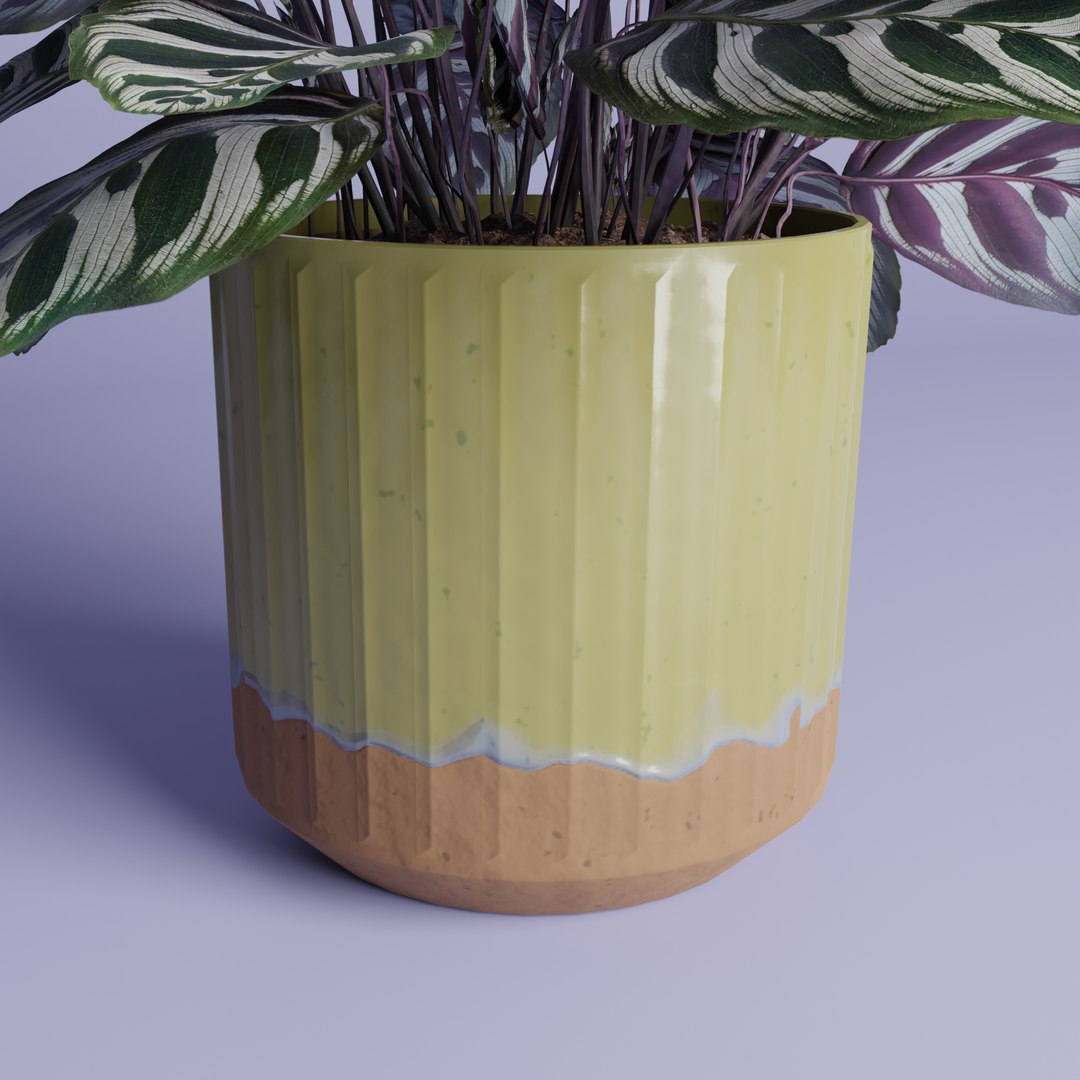 Free Lime Colored Ceramic Terracotta Pot Model - TurboSquid 2066132