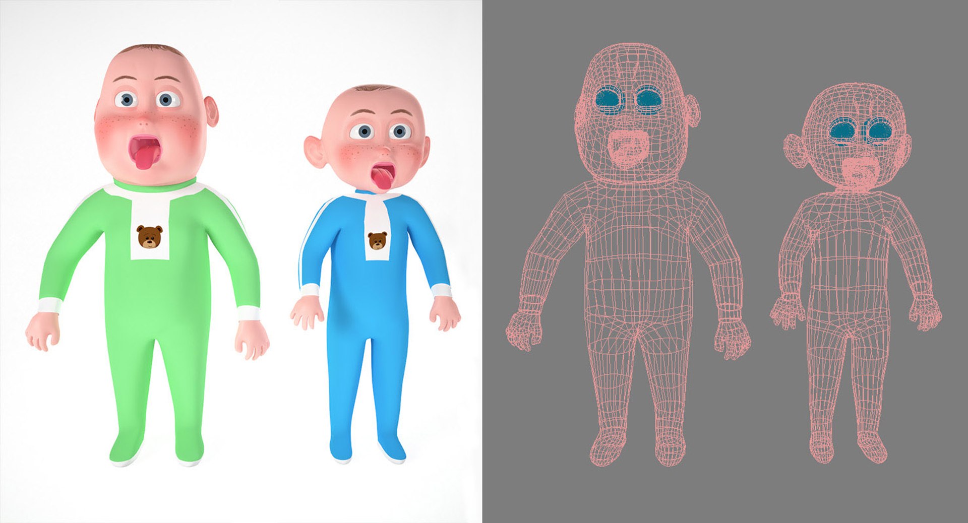 3D Rigged Cartoon Baby Model - TurboSquid 1315651