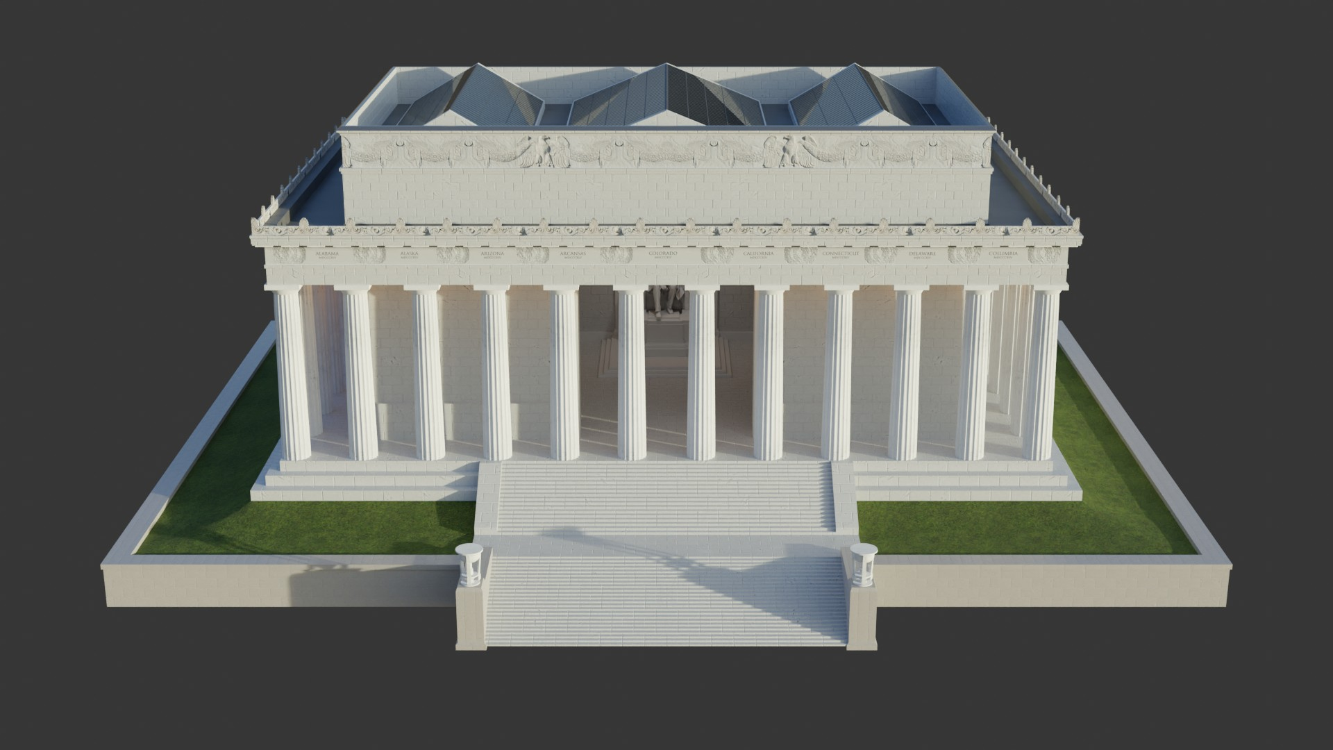 Lincoln Memorial 3D Model - TurboSquid 1971820