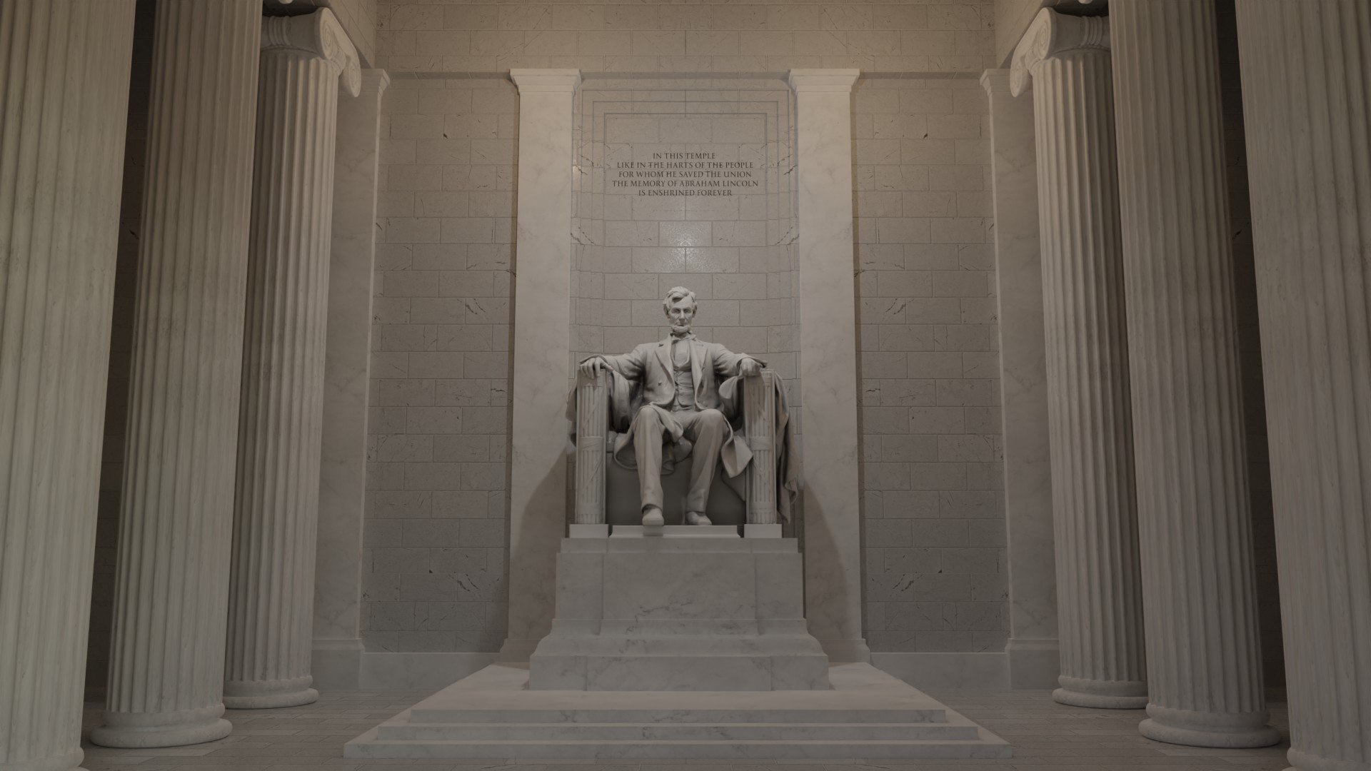 Lincoln Memorial 3D Model - TurboSquid 1971820
