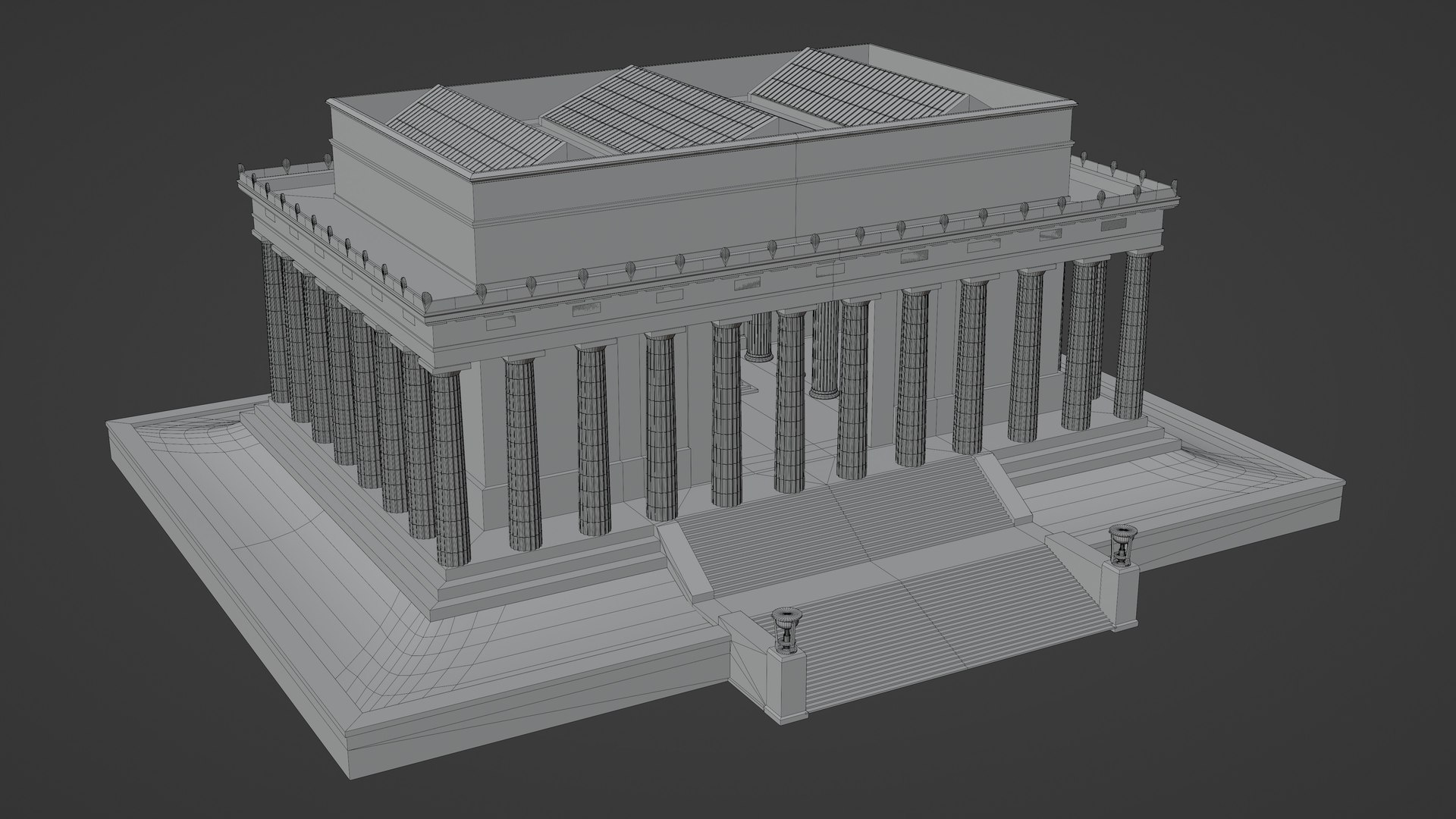 Lincoln Memorial 3D Model - TurboSquid 1971820