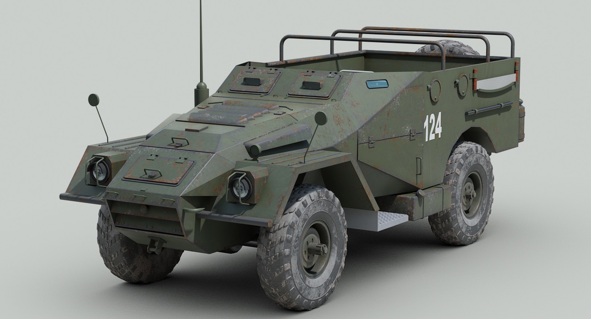 3D Soviet Btr 40 Armored Personnel - TurboSquid 1333447