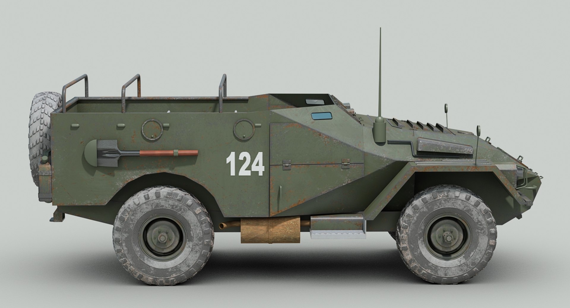 3D Soviet Btr 40 Armored Personnel - TurboSquid 1333447