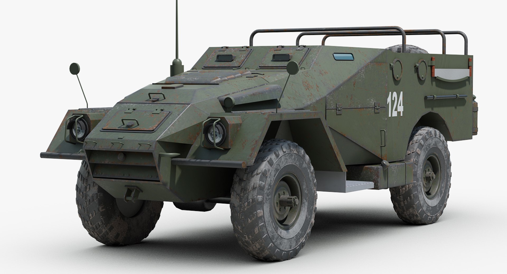 3D Soviet Btr 40 Armored Personnel - TurboSquid 1333447