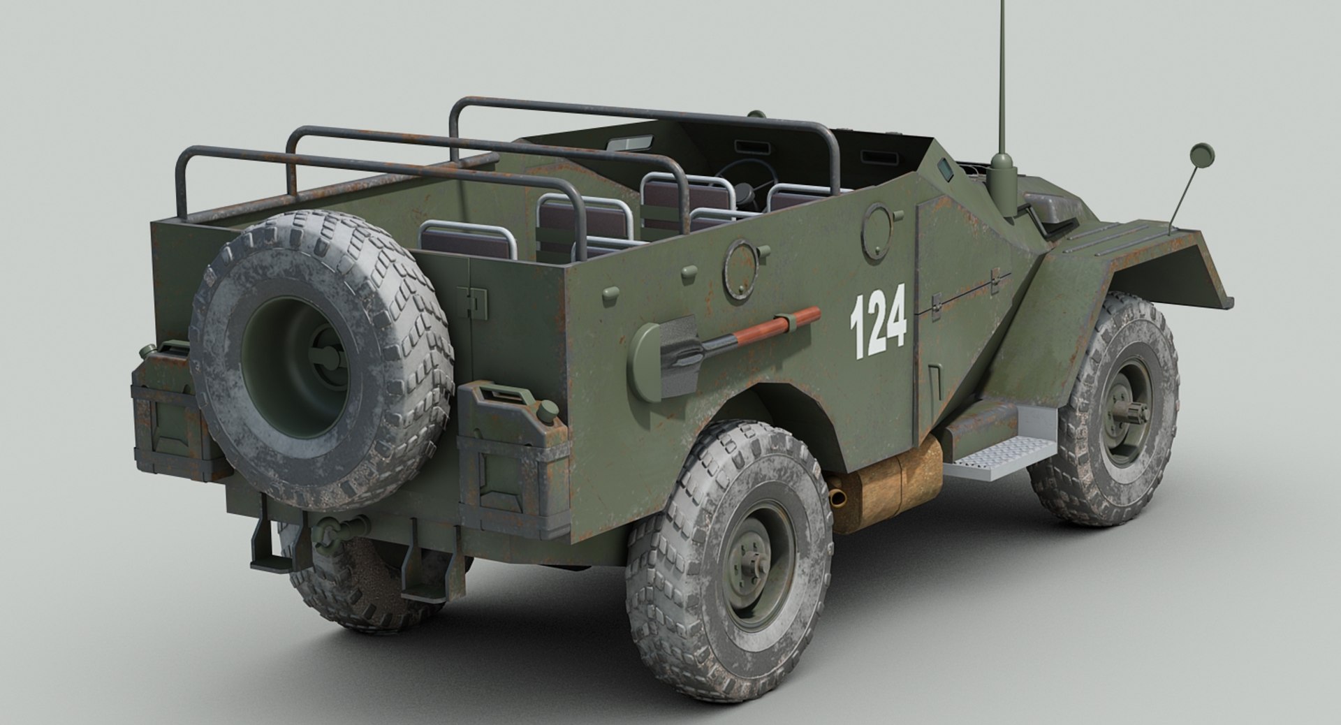 3D Soviet Btr 40 Armored Personnel - TurboSquid 1333447