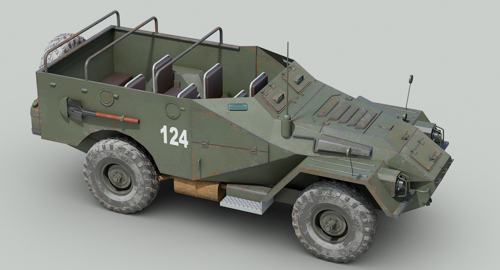 3D Soviet Btr 40 Armored Personnel - TurboSquid 1333447