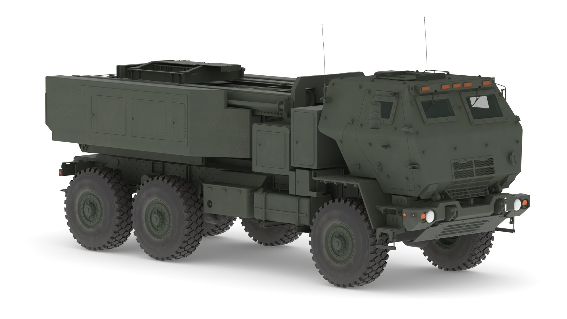 3D M142 High Mobility Artillery Rocket System HIMARS PBR - TurboSquid ...