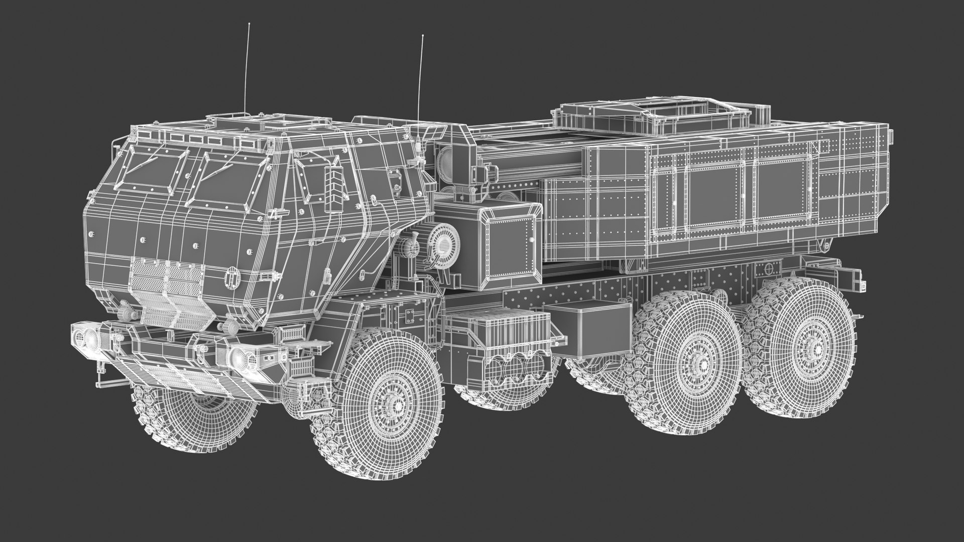 3D M142 High Mobility Artillery Rocket System HIMARS PBR - TurboSquid ...