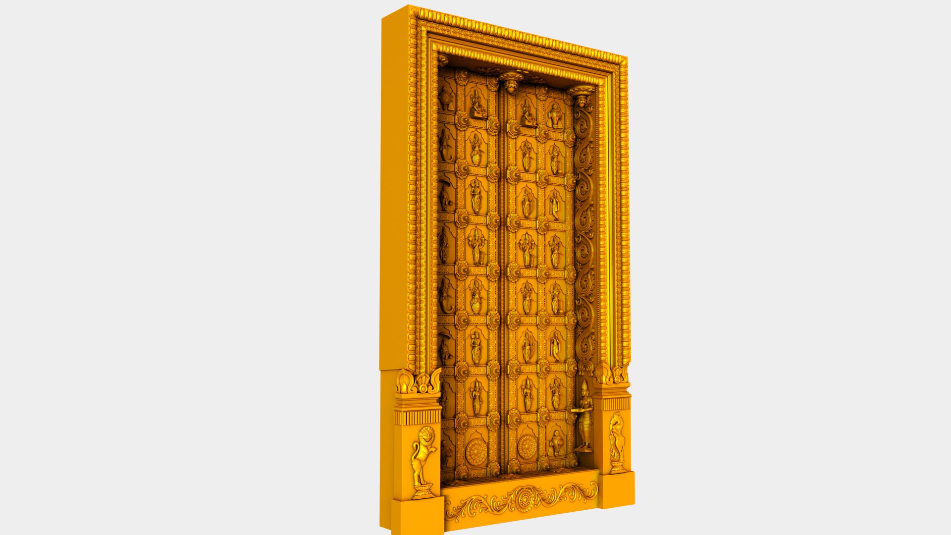 3D Tirupati Temple Door - TurboSquid 2078446