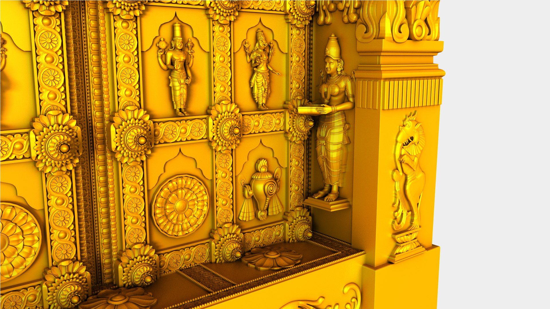 3D Tirupati Temple Door - TurboSquid 2078446