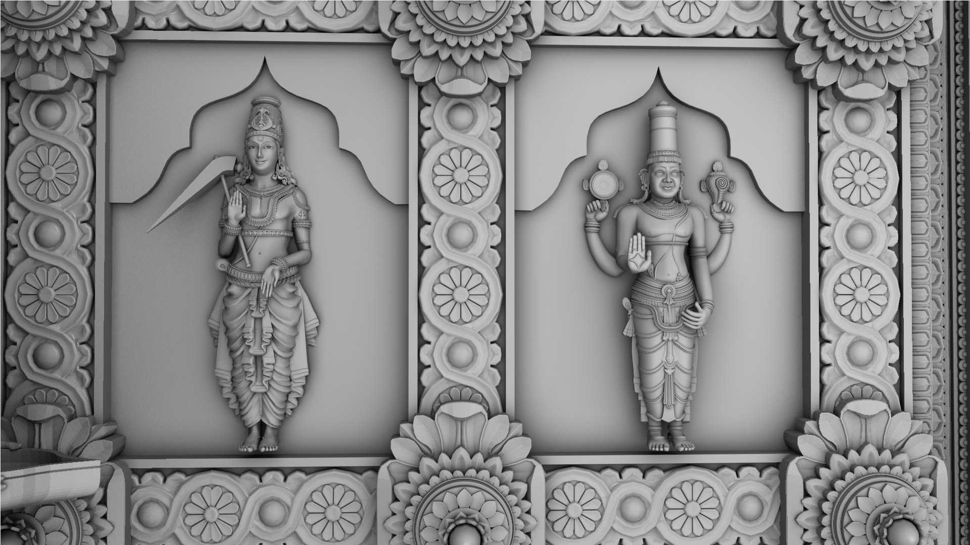 3D Tirupati Temple Door - TurboSquid 2078446