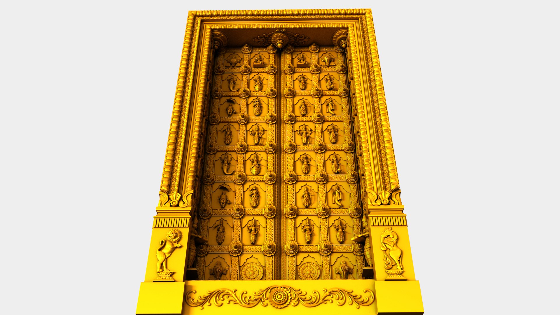 3D Tirupati Temple Door - TurboSquid 2078446