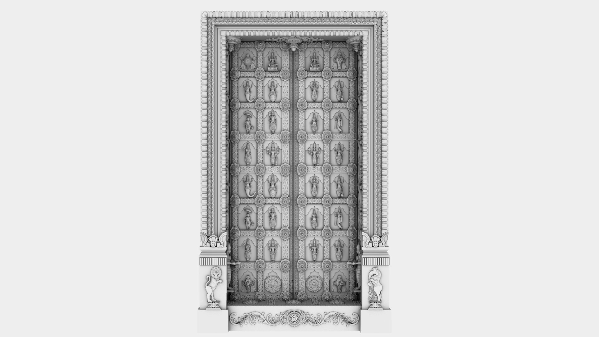 3D Tirupati Temple Door - TurboSquid 2078446