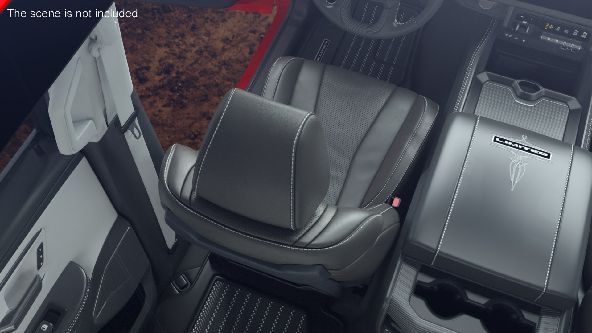 Car Driver Seat in Black Leather 3D model - TurboSquid 2161836