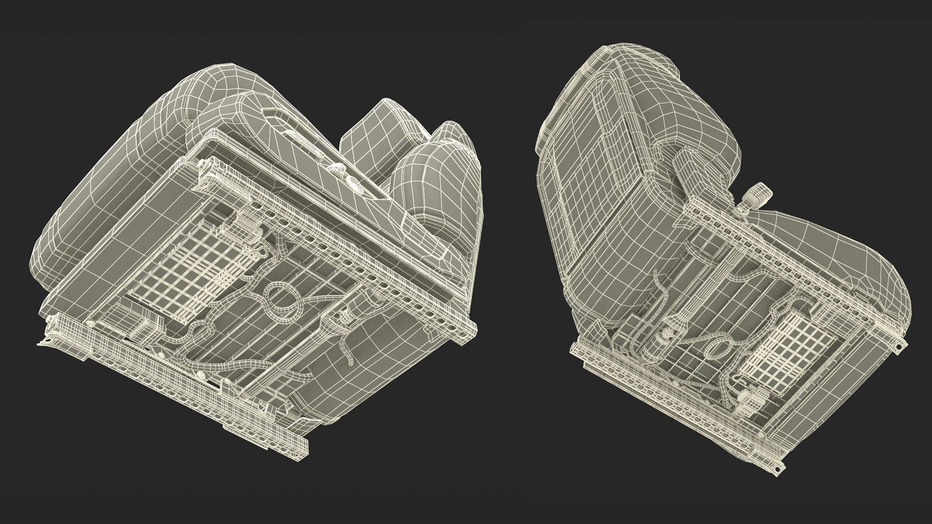 Car Driver Seat in Black Leather 3D model - TurboSquid 2161836