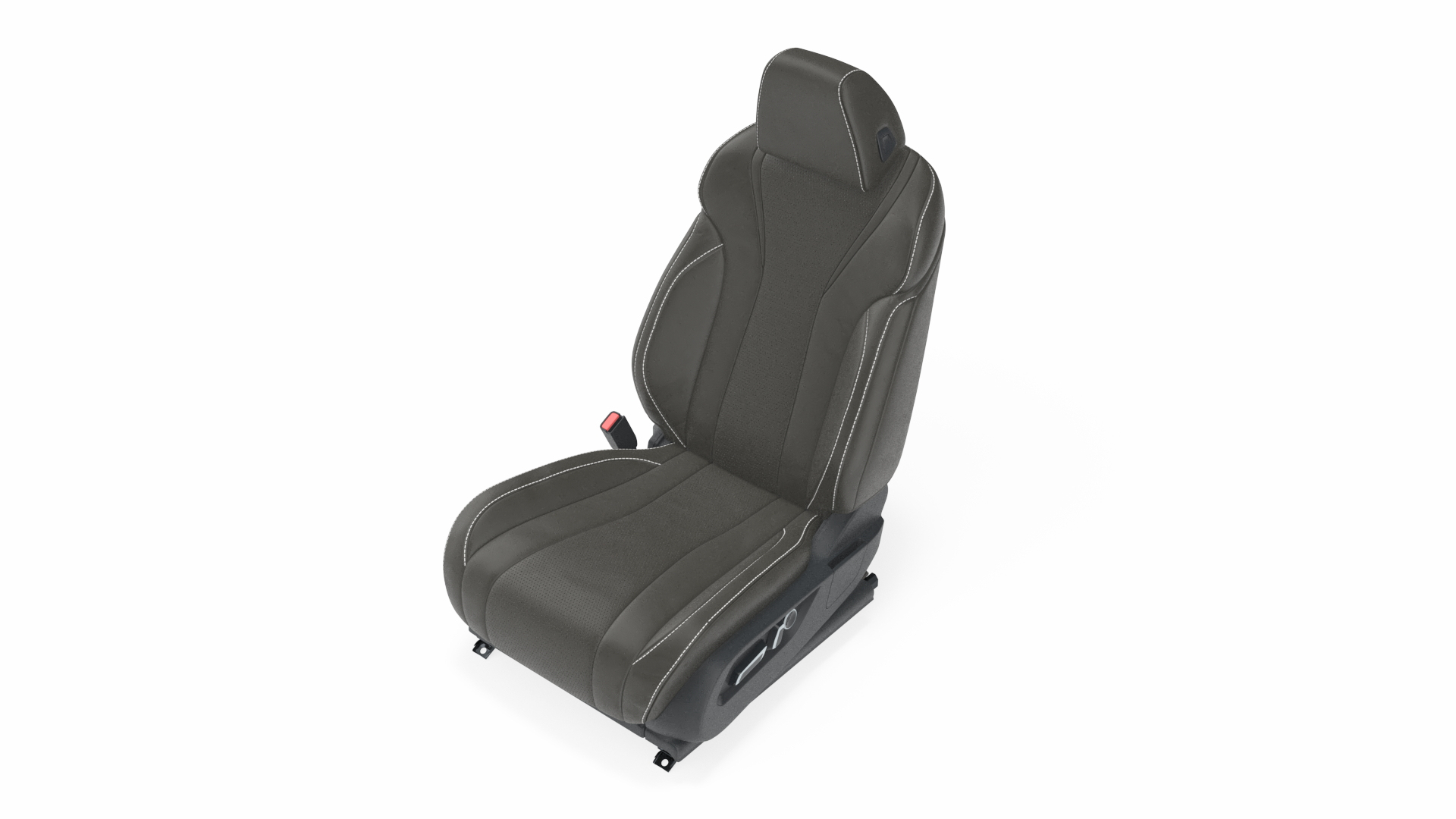 Car Driver Seat in Black Leather 3D model - TurboSquid 2161836