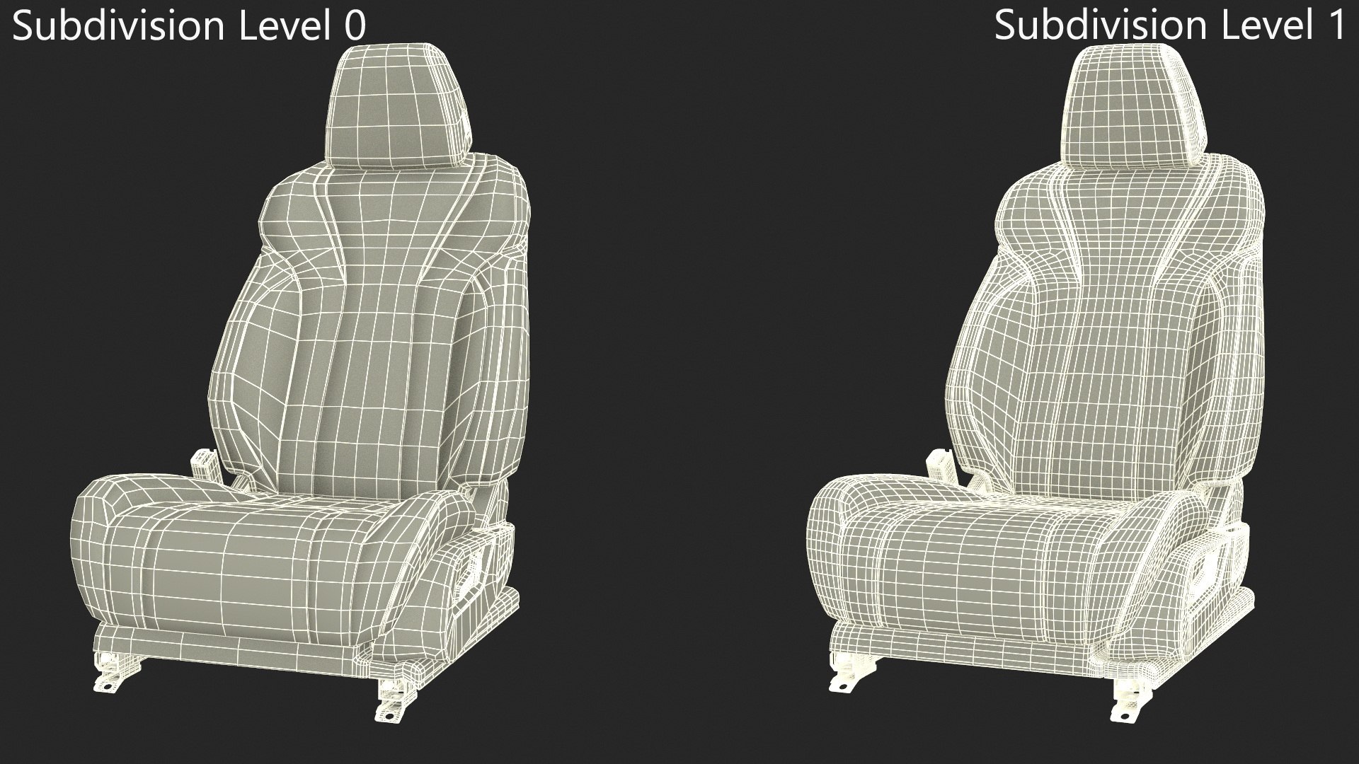 Car Driver Seat in Black Leather 3D model - TurboSquid 2161836