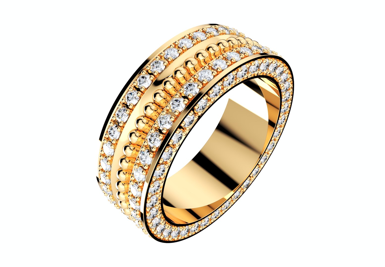 3D Wedding Set Ring Women Men Ring CAD Design-PSJM001V11 Print Model ...