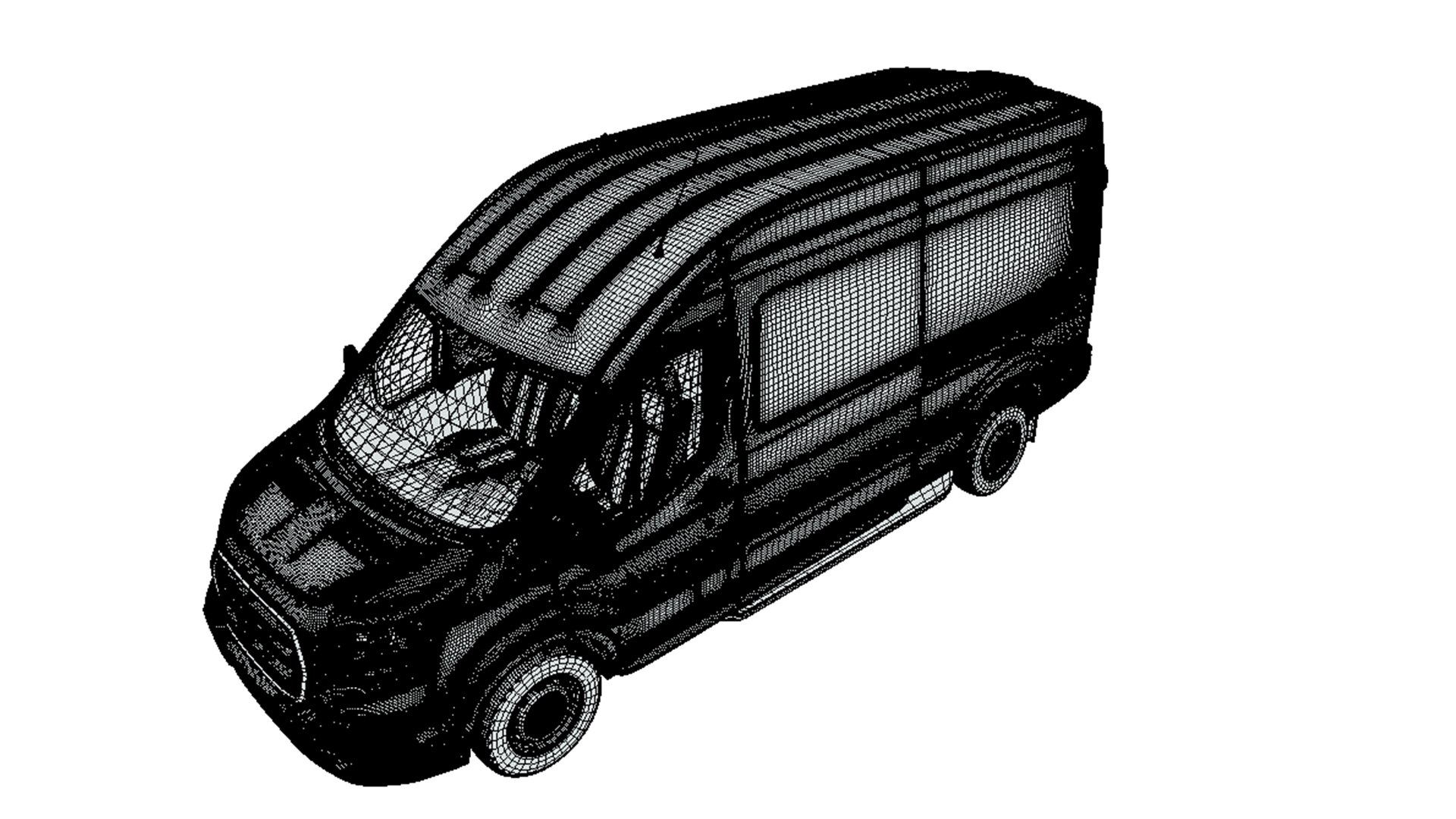 Ford Transit H2 390 L3 3D Model - TurboSquid 2261066