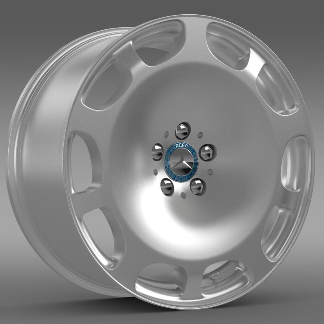 3d obj mercedes maybach rim