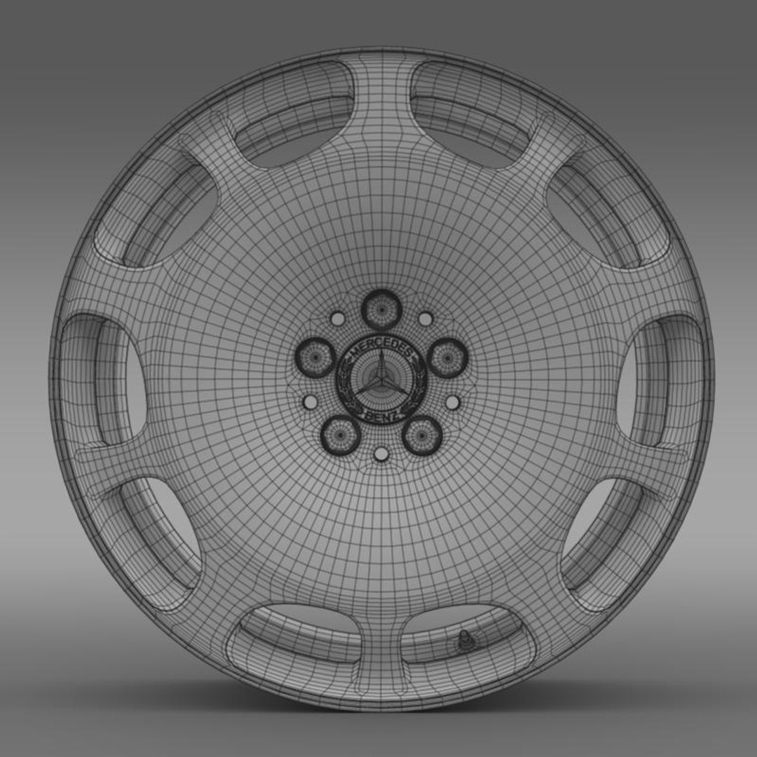 3d obj mercedes maybach rim