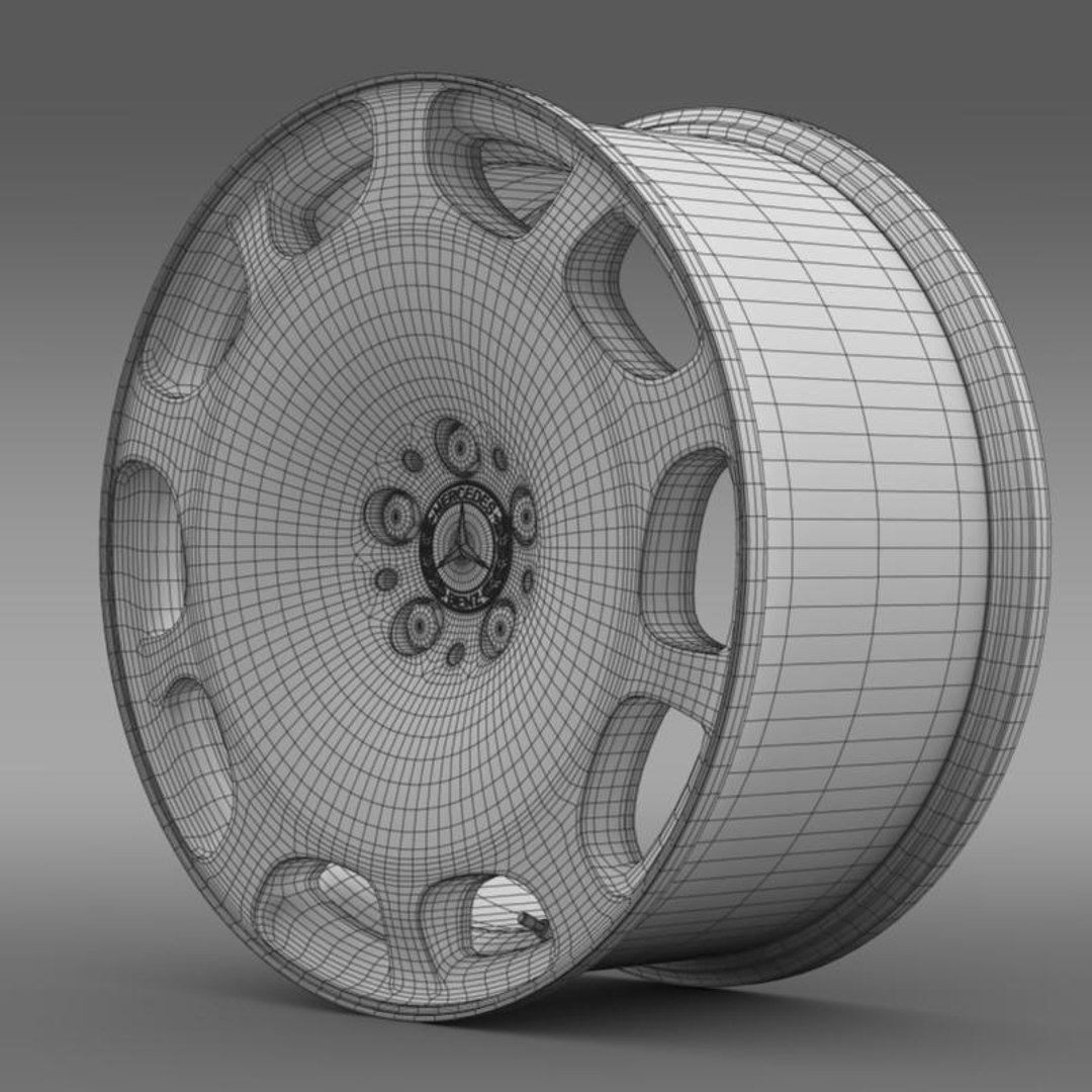 3d obj mercedes maybach rim