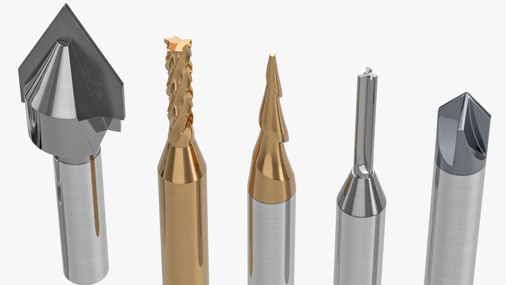 3D Lathe Drill Bits Model - TurboSquid 2237506