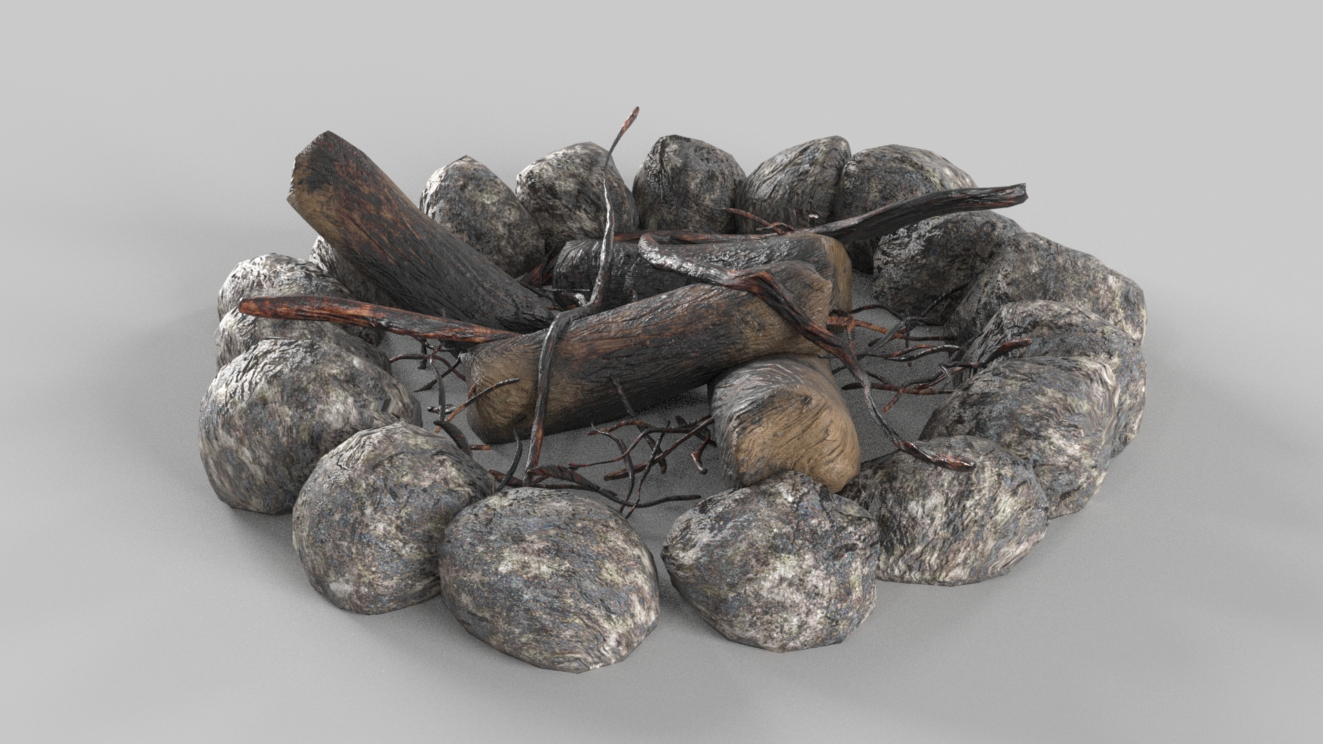 CAMPFIRE model - TurboSquid 2050219