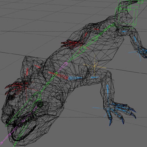 beaded lizard 3d model