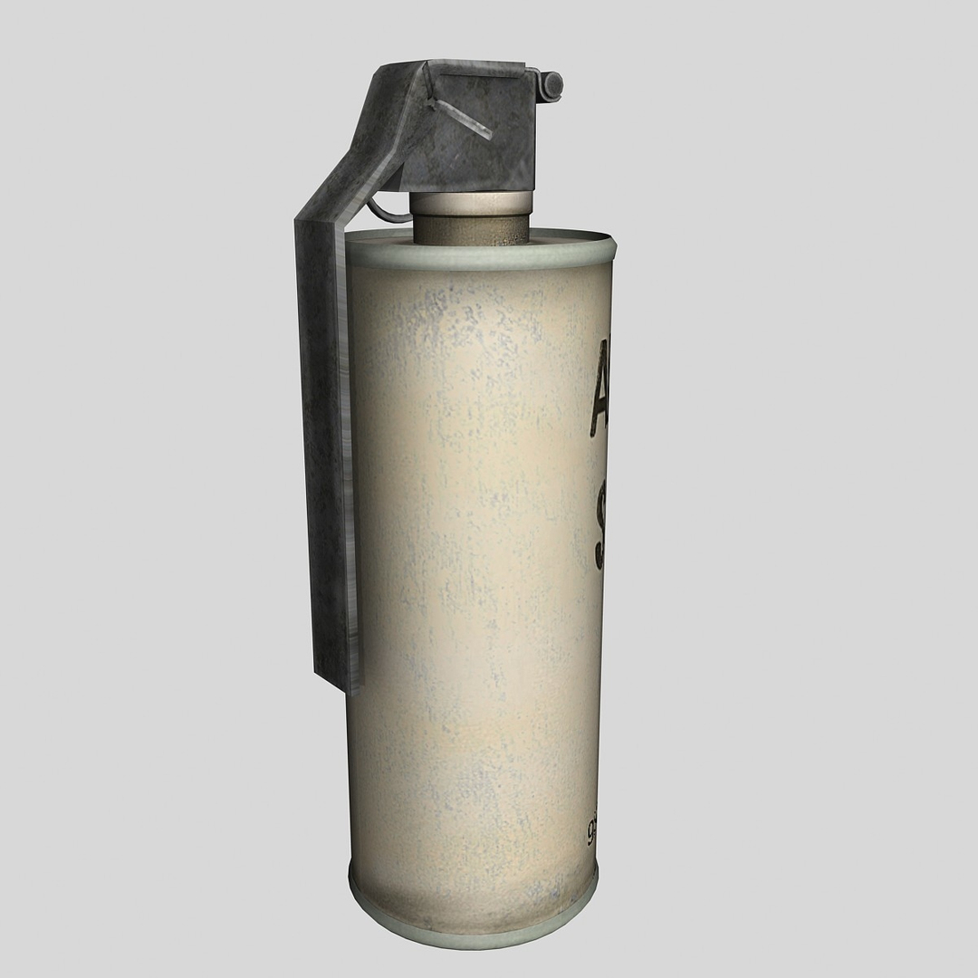 m8 smoke grenade 3d obj