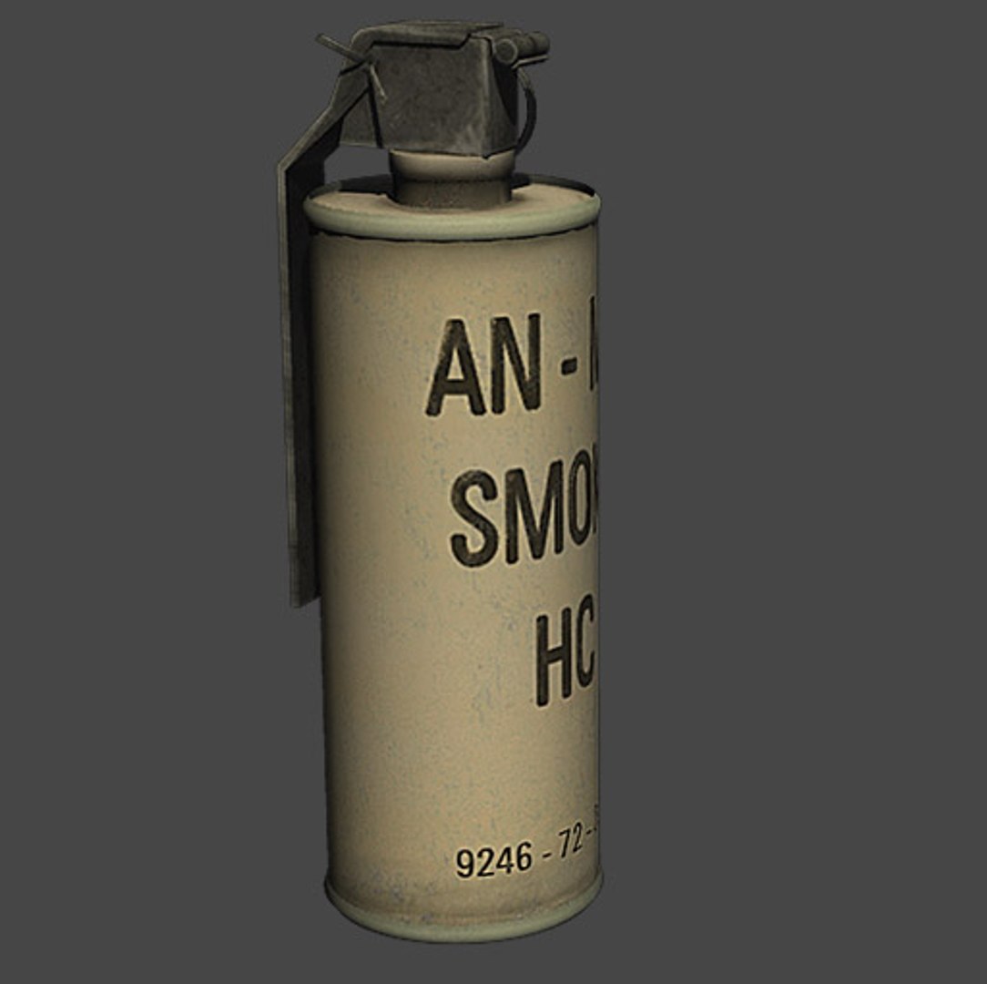 m8 smoke grenade 3d obj