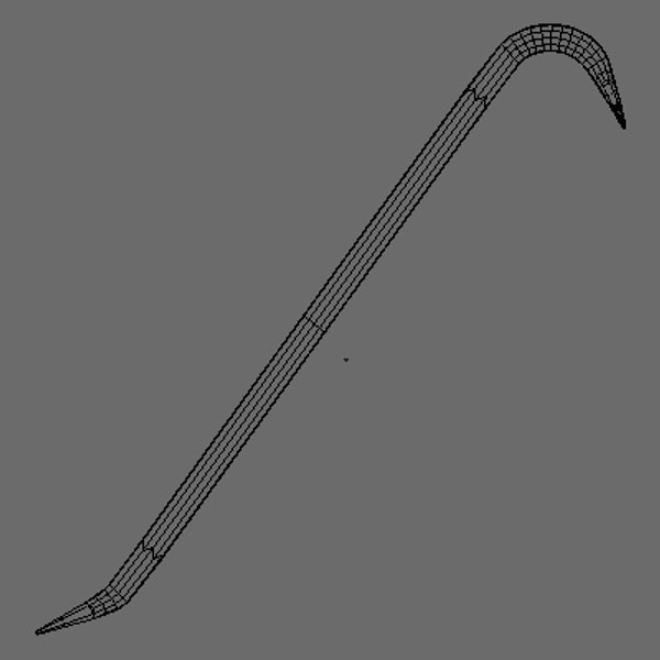 3ds max crowbar lever construction