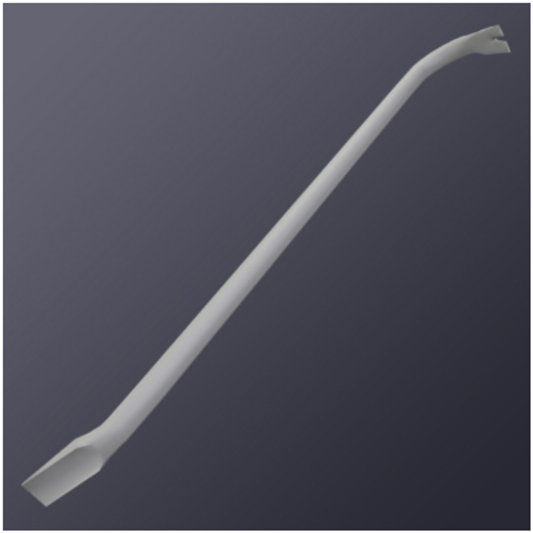 3ds Max Crowbar Lever Construction