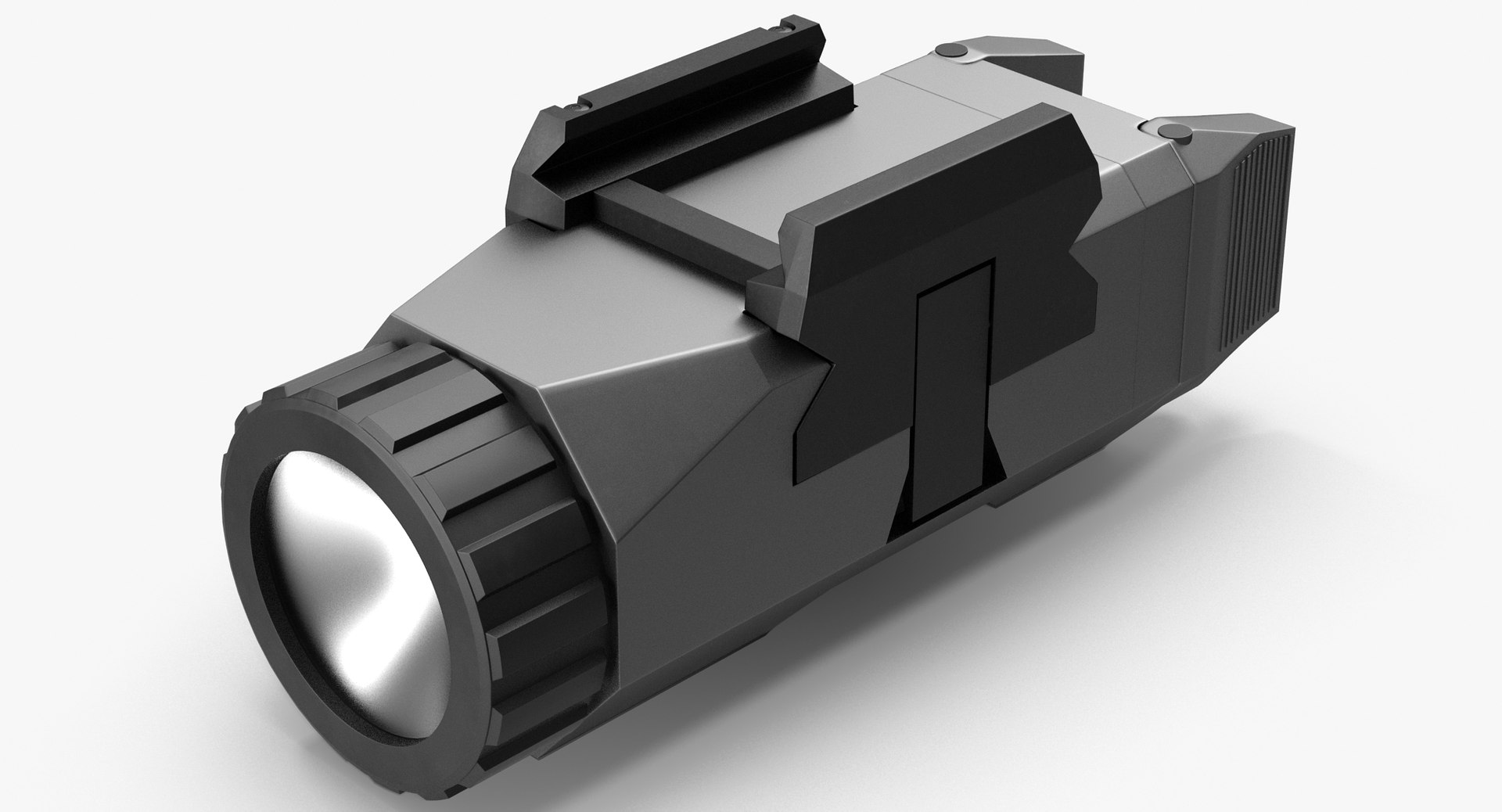 3d Model Inforce Tactical Flashlight