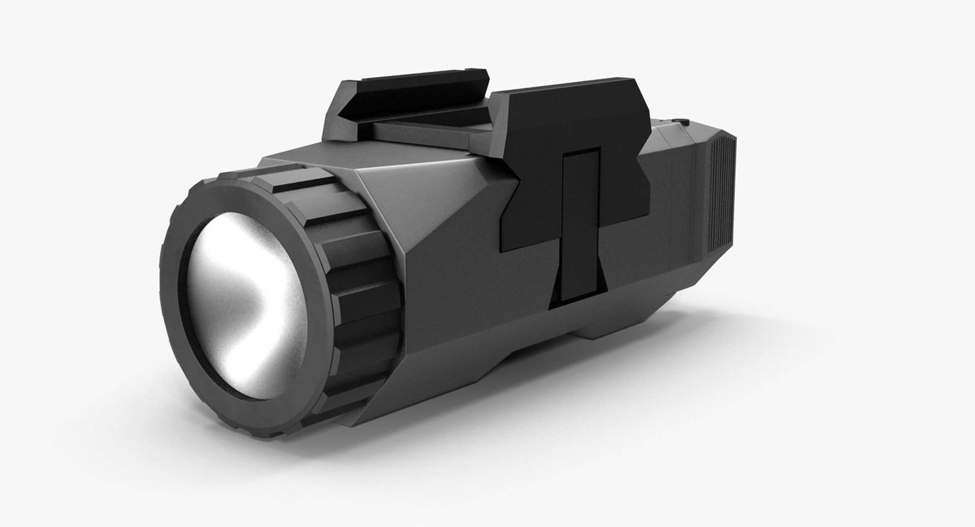 3d Model Inforce Tactical Flashlight