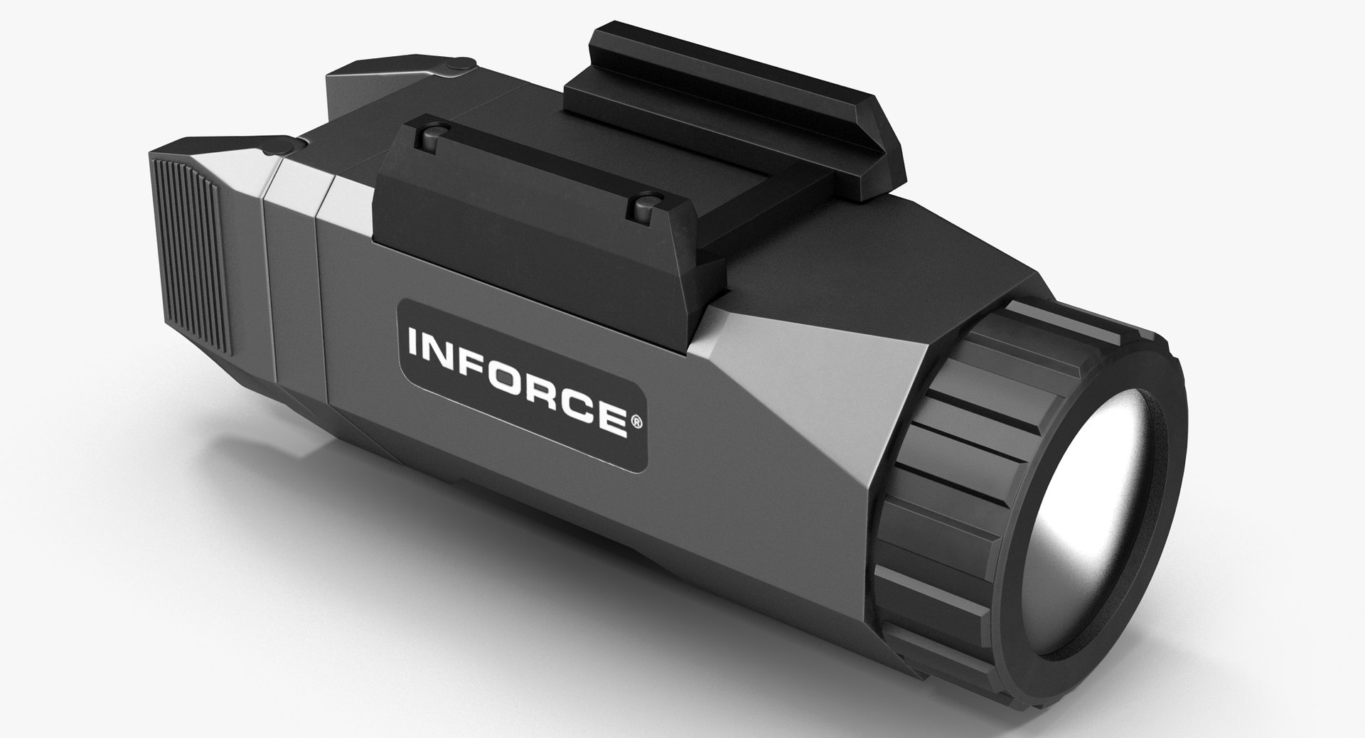 3d Model Inforce Tactical Flashlight