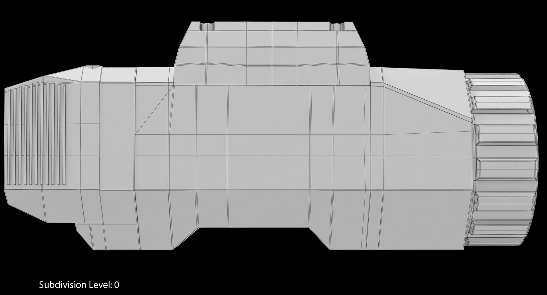 3d Model Inforce Tactical Flashlight