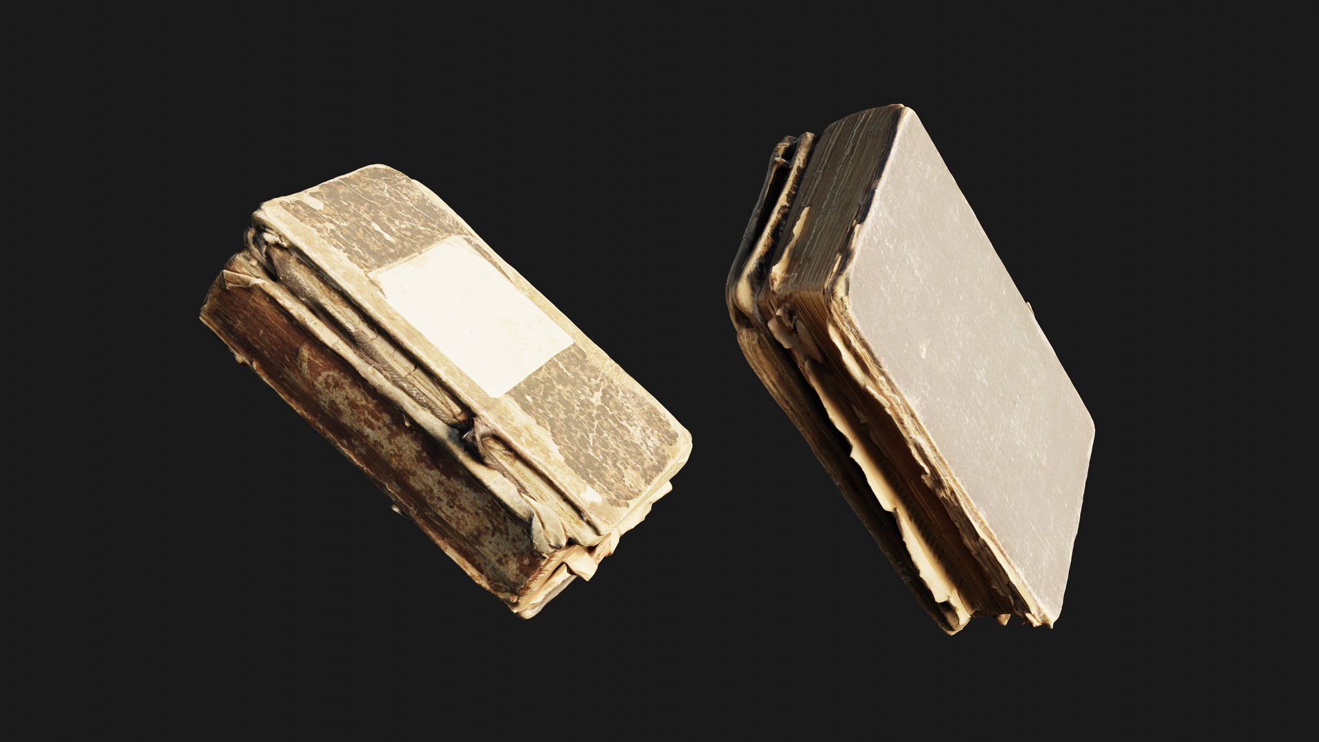 Scanned Old Damaged Book 3D - TurboSquid 2359001