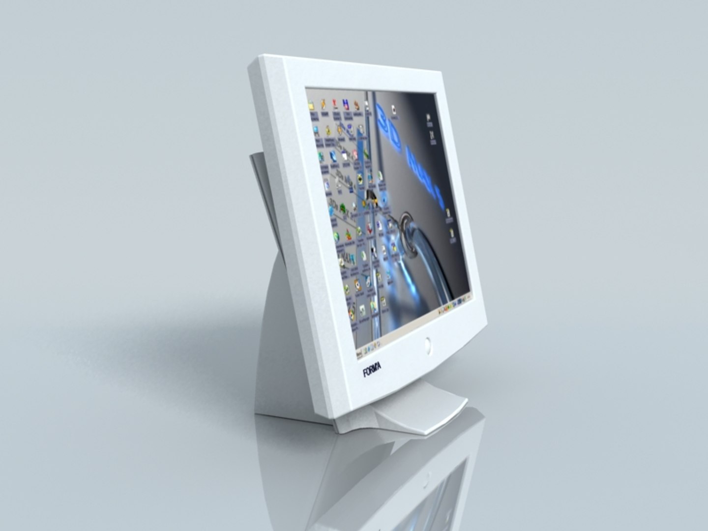 Computer Screen 3d Model