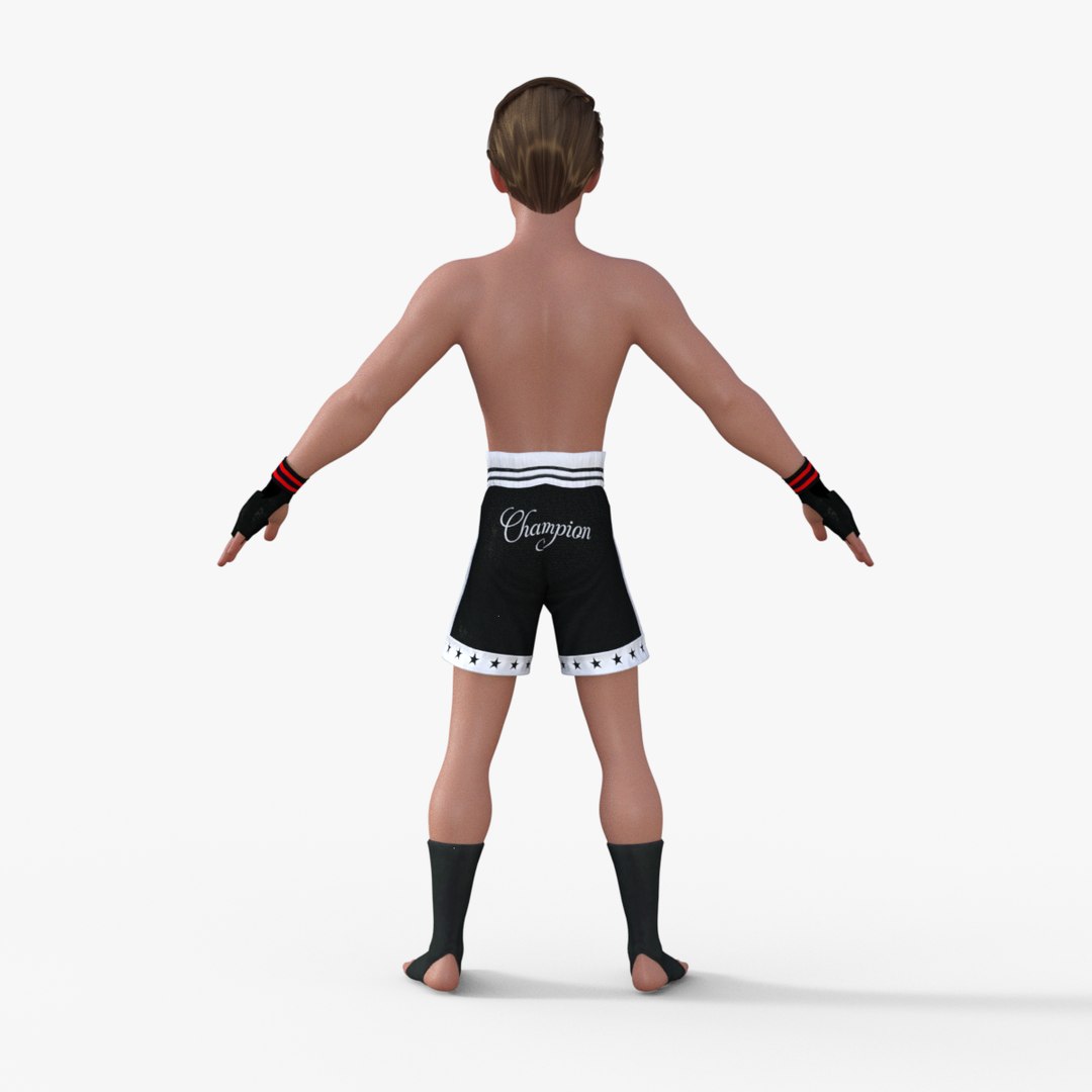 3D Boxer Boy Character - TurboSquid 1983358