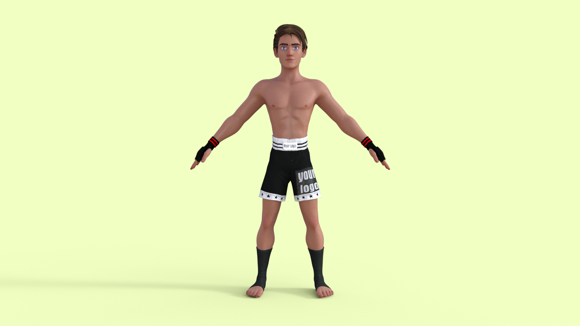 3D Boxer Boy Character - TurboSquid 1983358