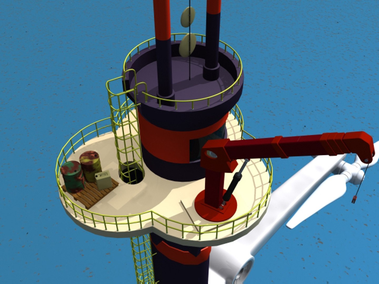 tidal generator 3d max