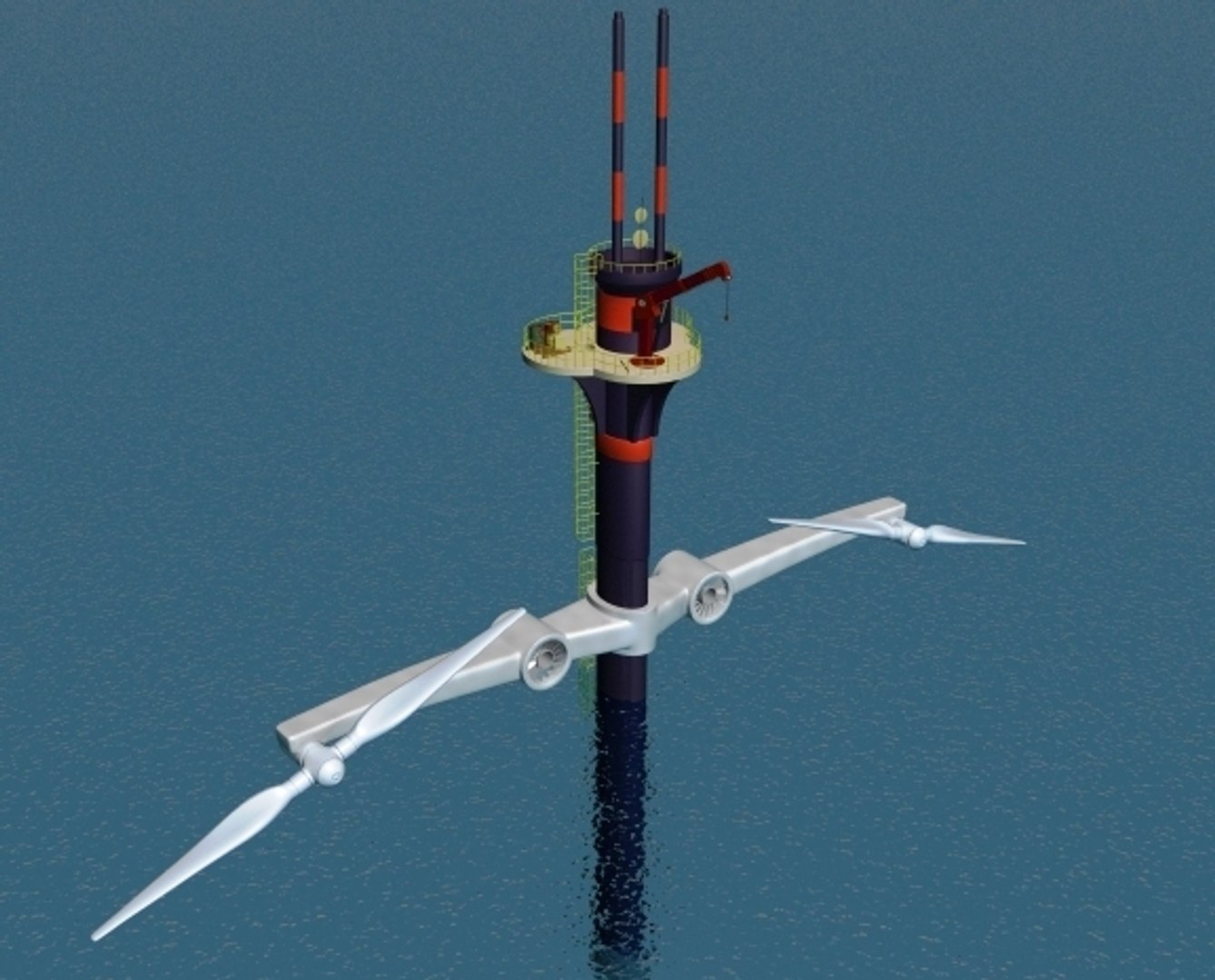 tidal generator 3d max