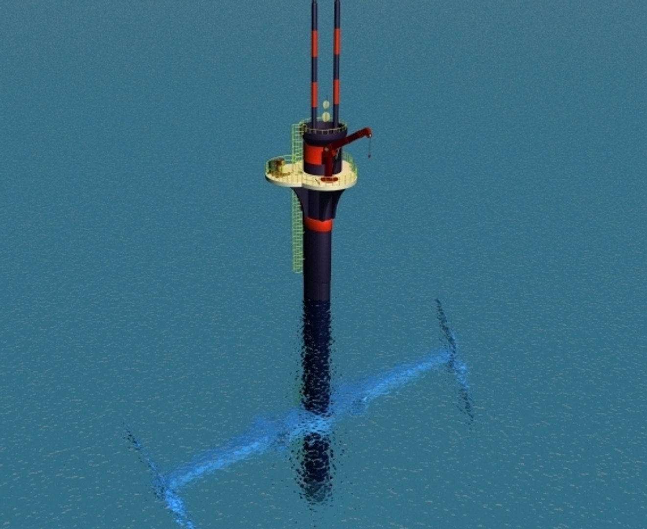 tidal generator 3d max